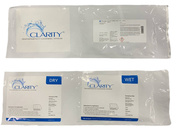 Clarity® Aircraft Transparency Cleaning System - 100 Wipes / Box - PPG ...