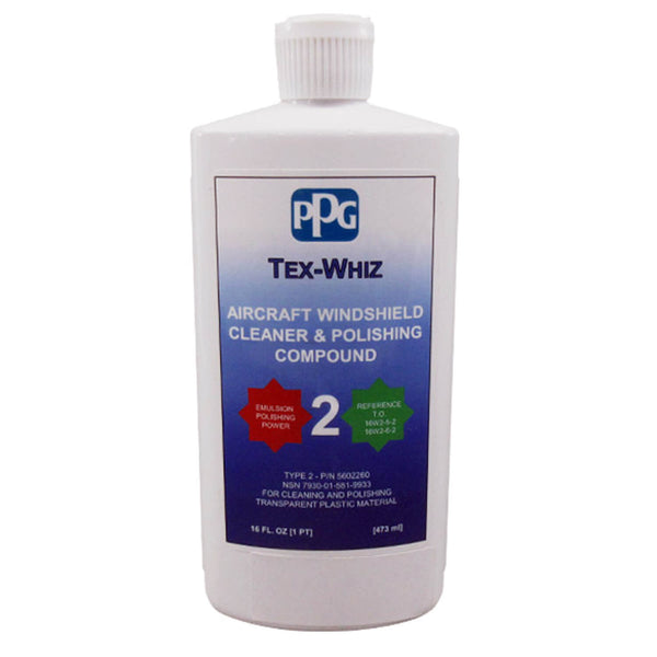 TEX-WHIZ® Aircraft Windshield Polishing Compound & Cleaners - PPG ...